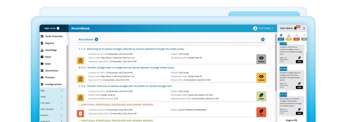 Electronic Logbook ensures easy and transparent vessel recording